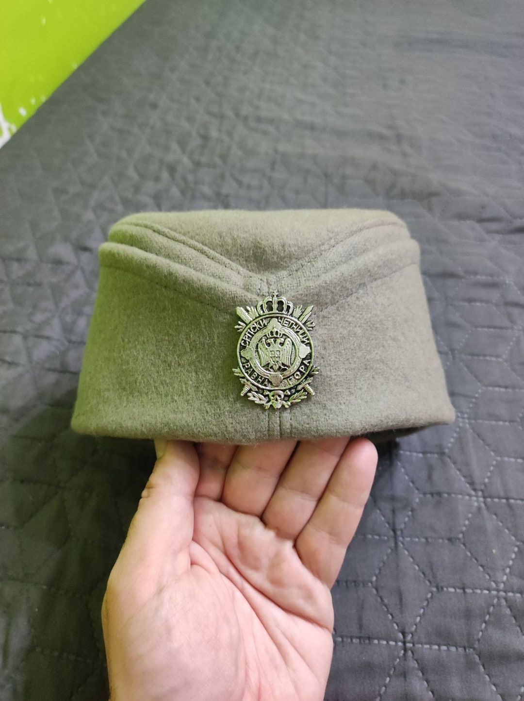 Šajkača Traditional Serbian Hat Handmade With Silver Cockade - Etsy