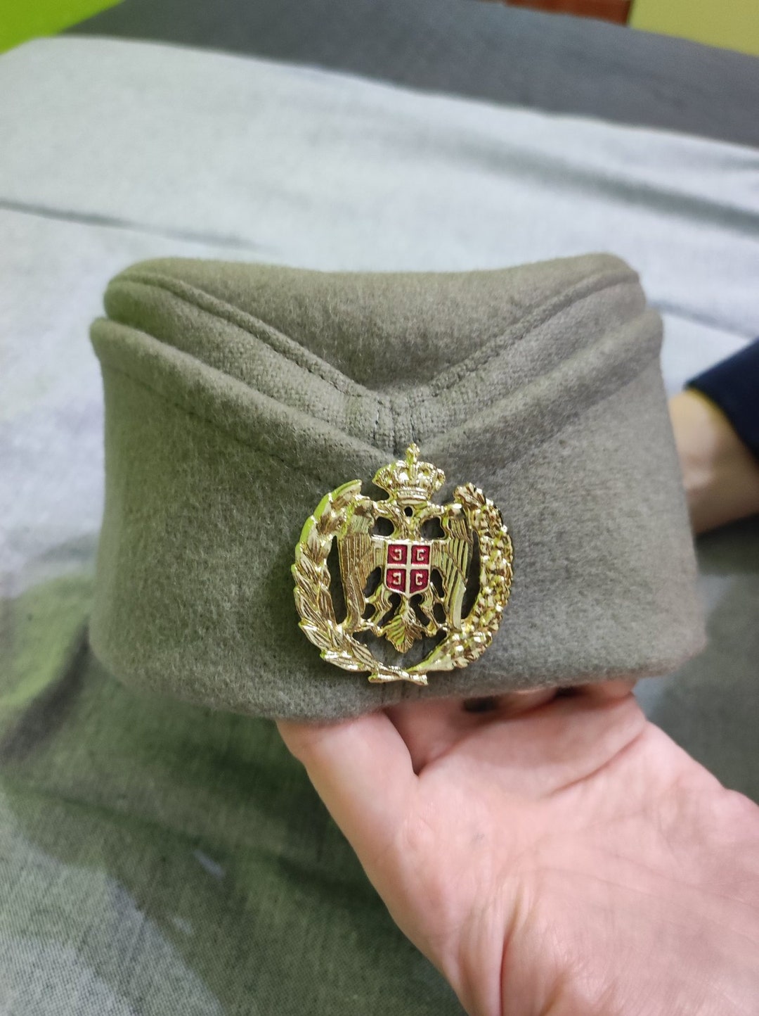 Šajkača Traditional Serbian Hat Handmade With Gold Cockade - Etsy