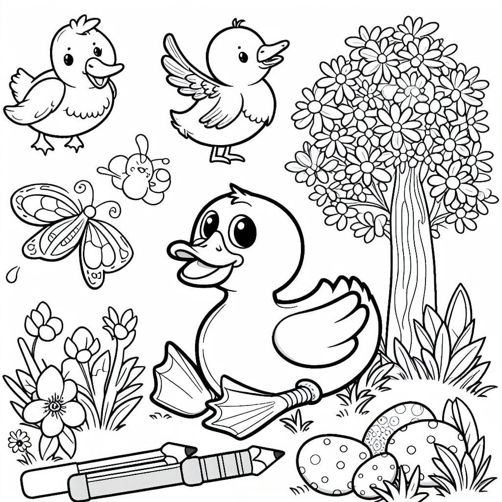 25 Coloring Pages Animals for Kids. Printable Educational Pages - Etsy