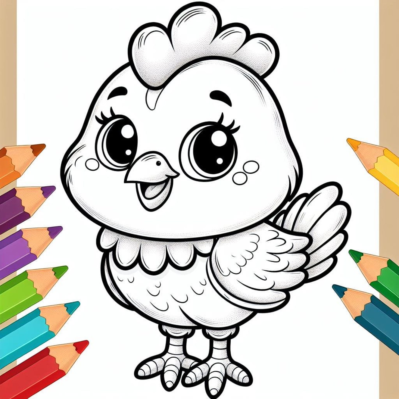 25 Coloring Pages Animals for Kids. Printable Educational Pages - Etsy