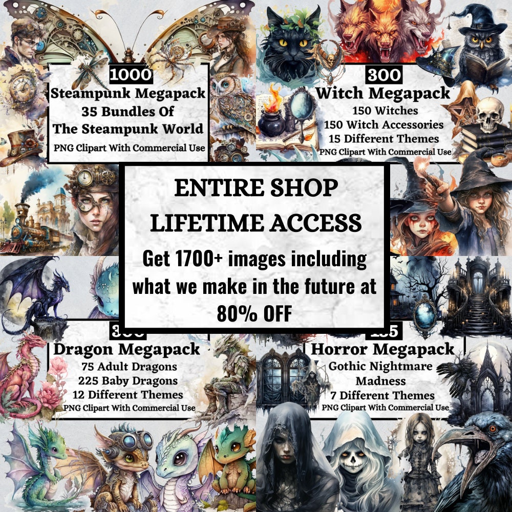 Ultimate Clipart Bundle Clipart Megapack 1700 Full Commercial Use ...