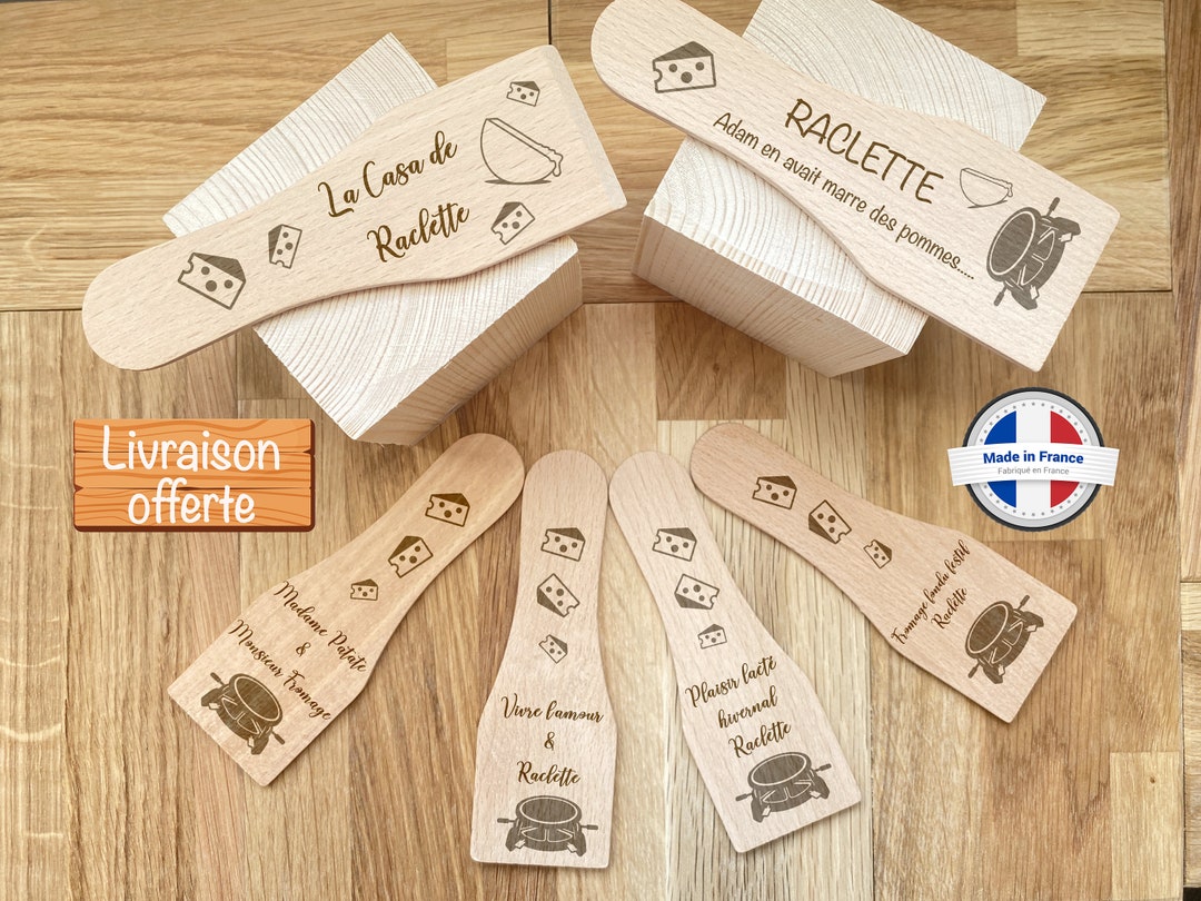 Spatule de raclette personalisée/idée cadeau/repas famille/amis/cadeau ...