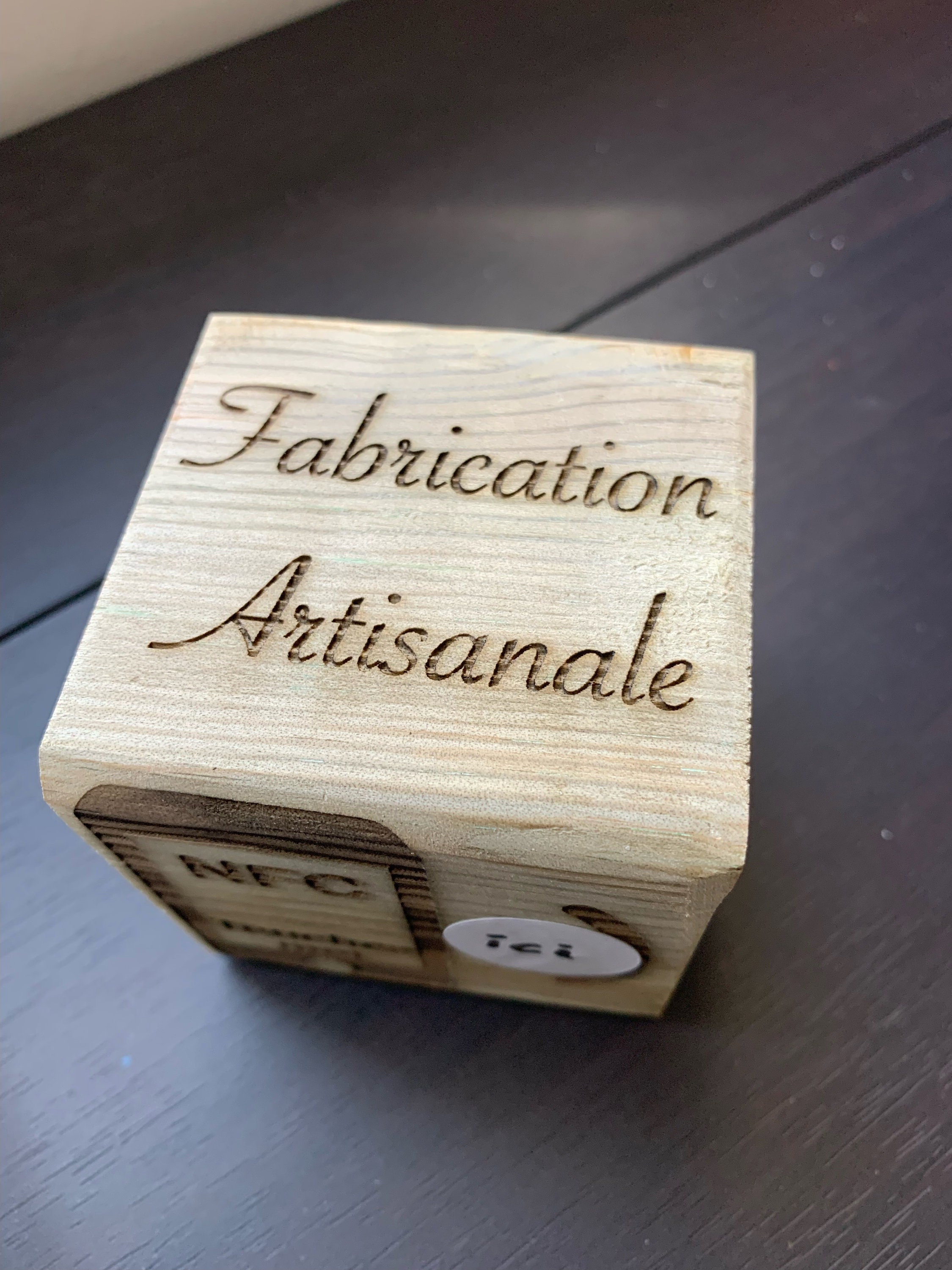 Custom Cube QR Codes With NFC, Personalized Engraving, Restaurant Logo ...