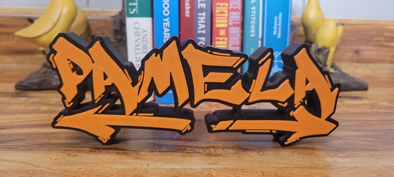 Graffiti Name Custom 3D Printed Plate & Tag Set Combo - Etsy Australia