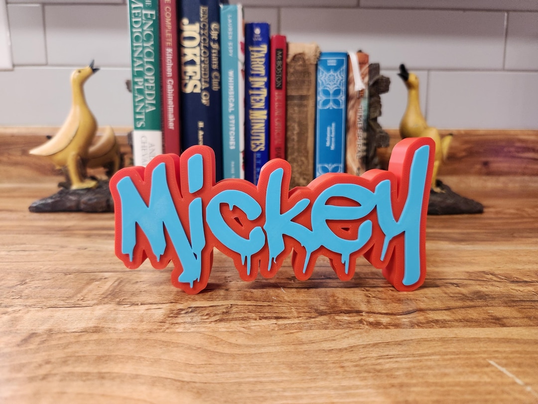 Graffiti Drip 3D Printed Name Plate: Custom Desk Decor - Etsy