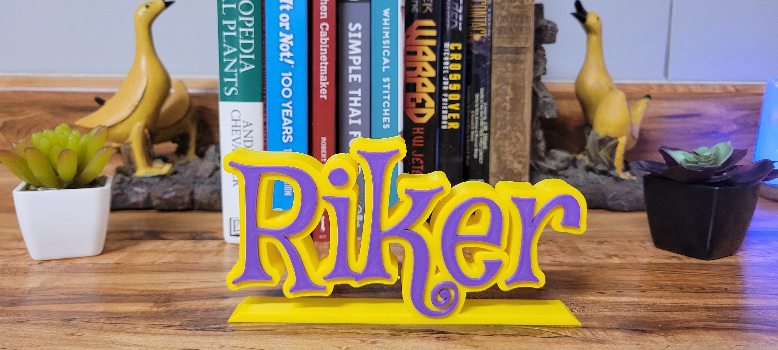 Wonka Custom 3D Printed Name Plate, Personalized Name Plate - Etsy