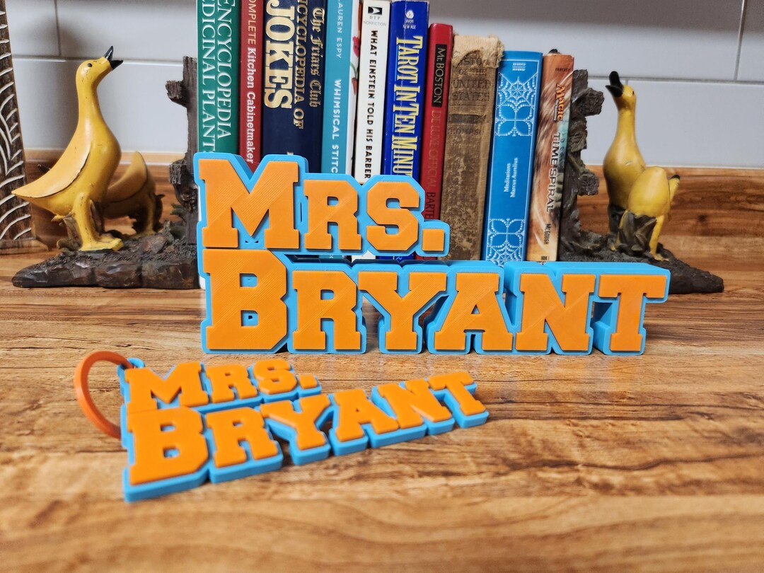 Varsity Name Custom 3D Printed Plate & Tag Set Combo - Etsy