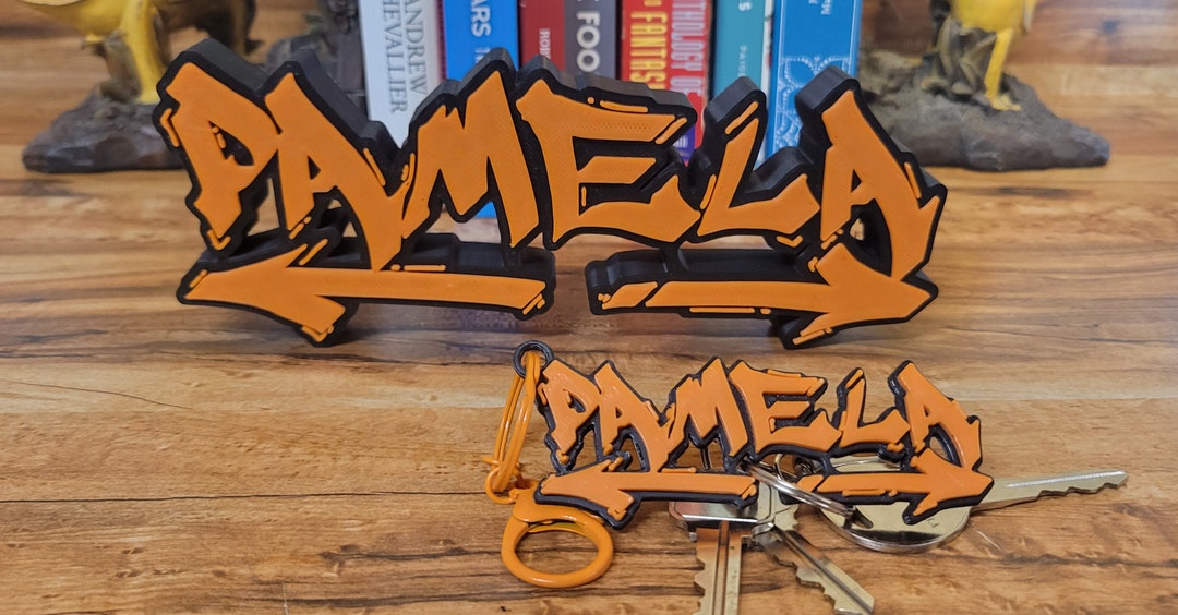 Graffiti Name Custom 3D Printed Plate & Tag Set Combo - Etsy