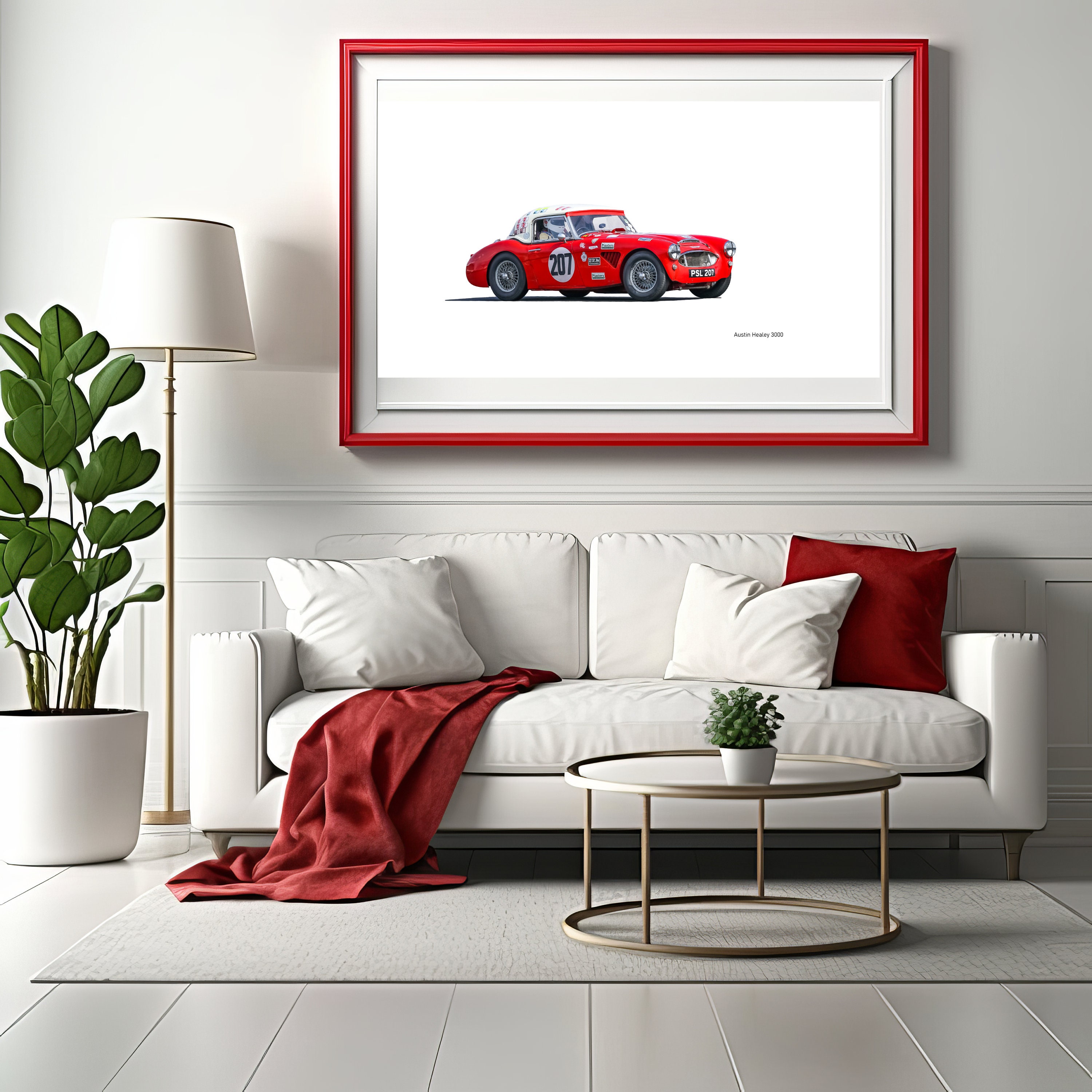 Austin Healey 3000 Racing Car Original Digital Image Download - Etsy