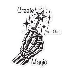 Create Your Own Magic Stickers Skeleton Magic Fun Sticker - Etsy