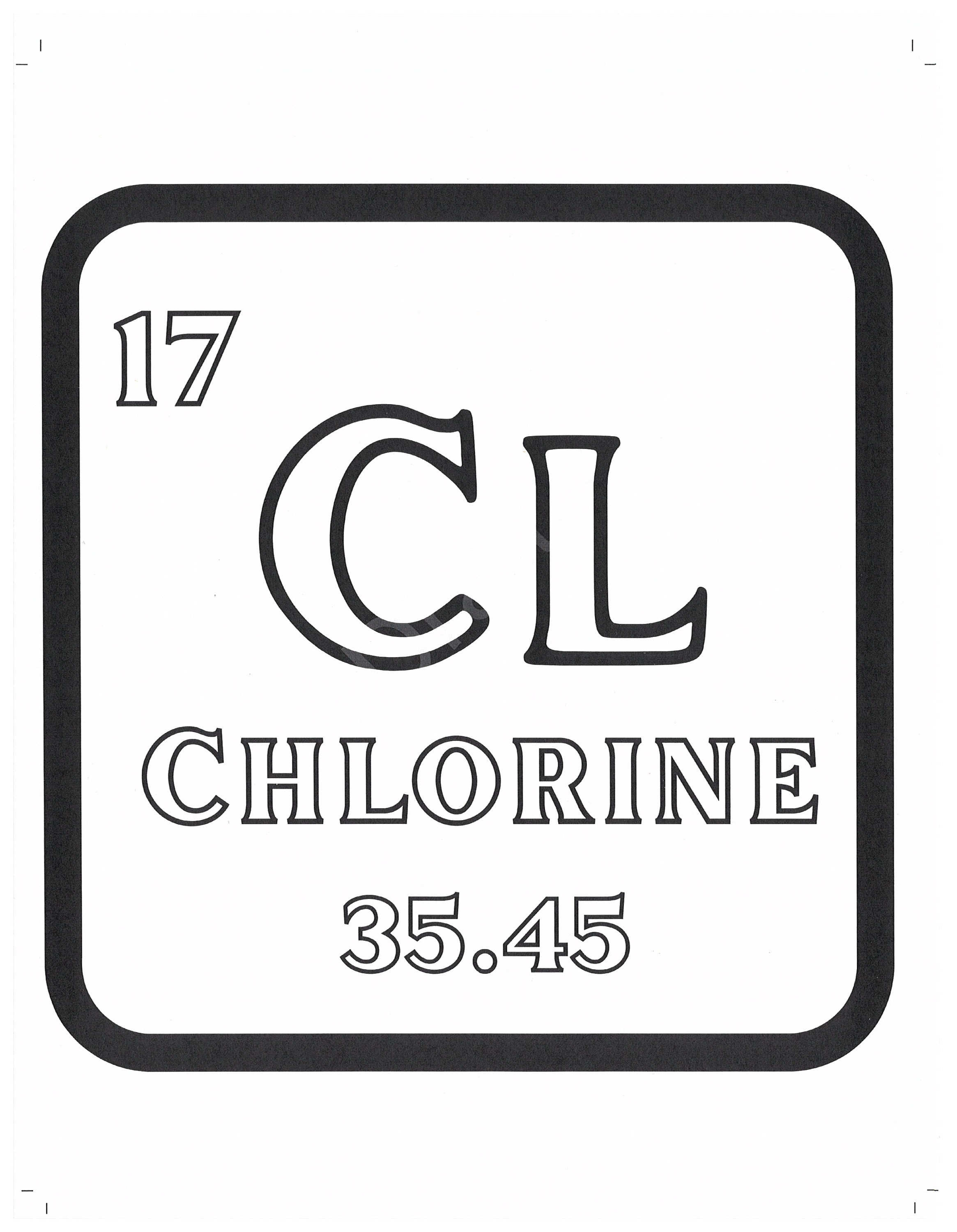 Halogen Chemistry Elements Coloring Pages - Digital Download Coloring ...