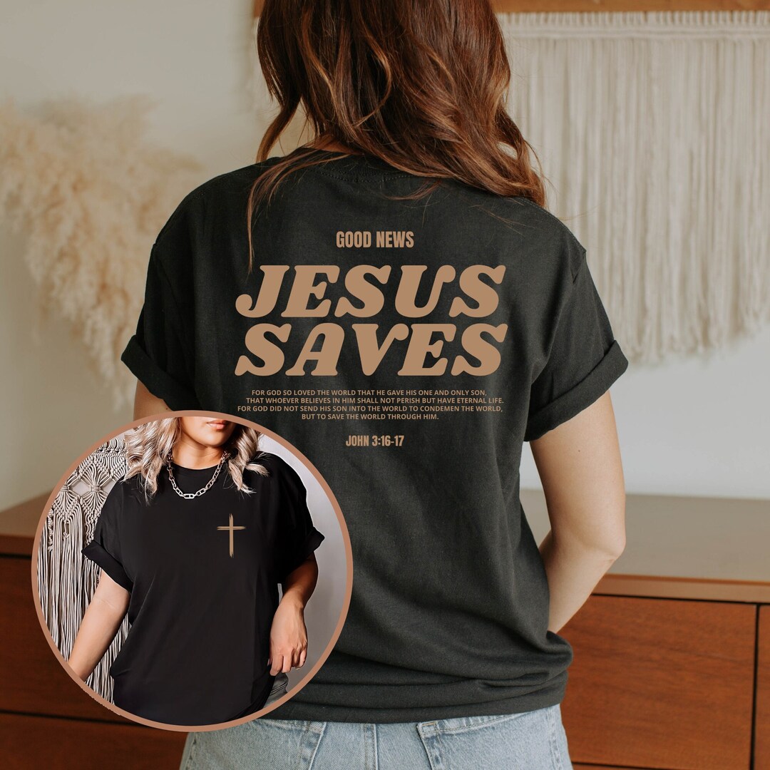 Aesthetic Christian Brown Shirt Christian Apparel Brown Jesus T-shirt ...