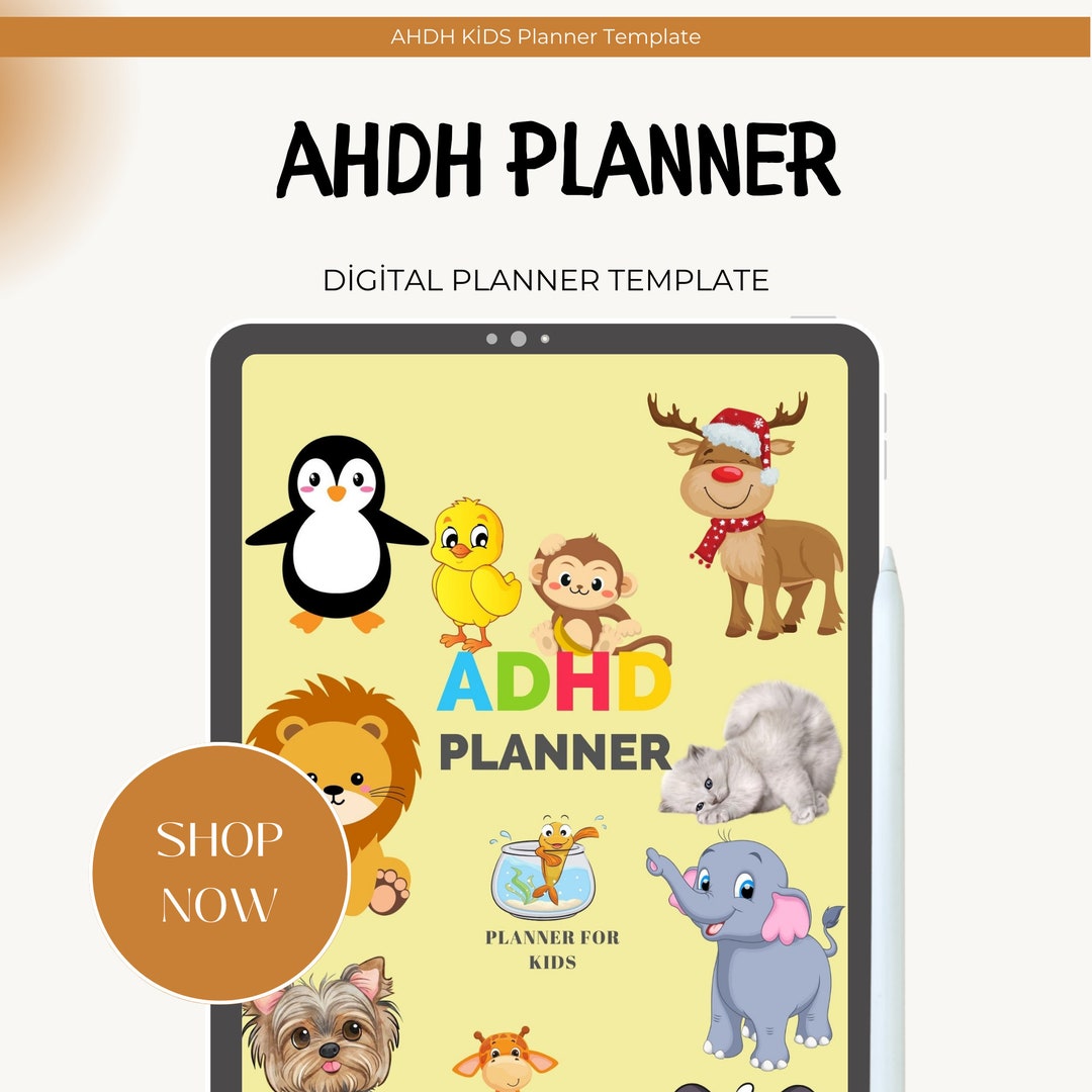 ADHD Planner for Kids | ADHD Coping Skills Printable | Executive ...