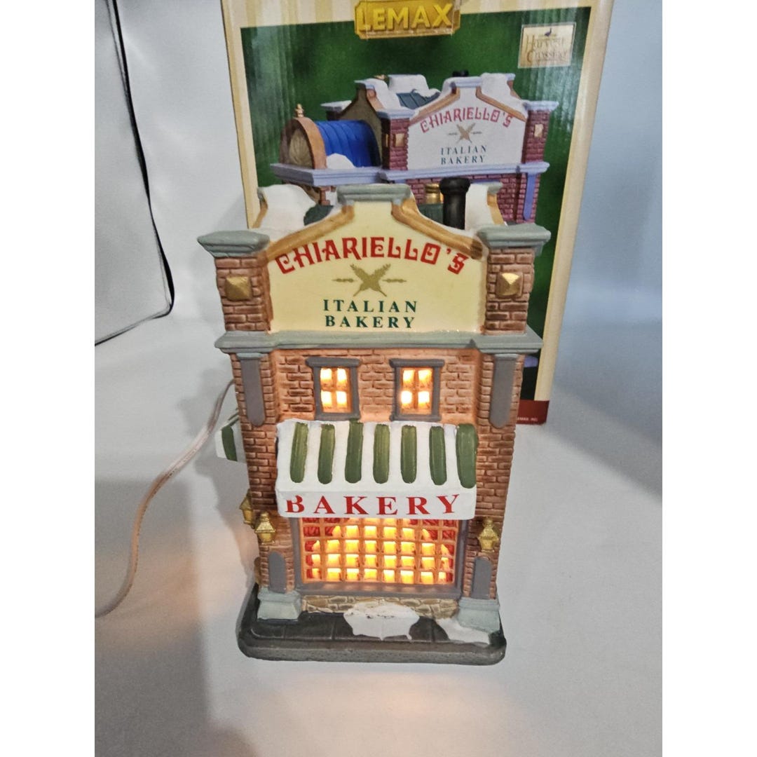 Vintage Lemax Chiariello's Italian Bakery Christmas Village House ...