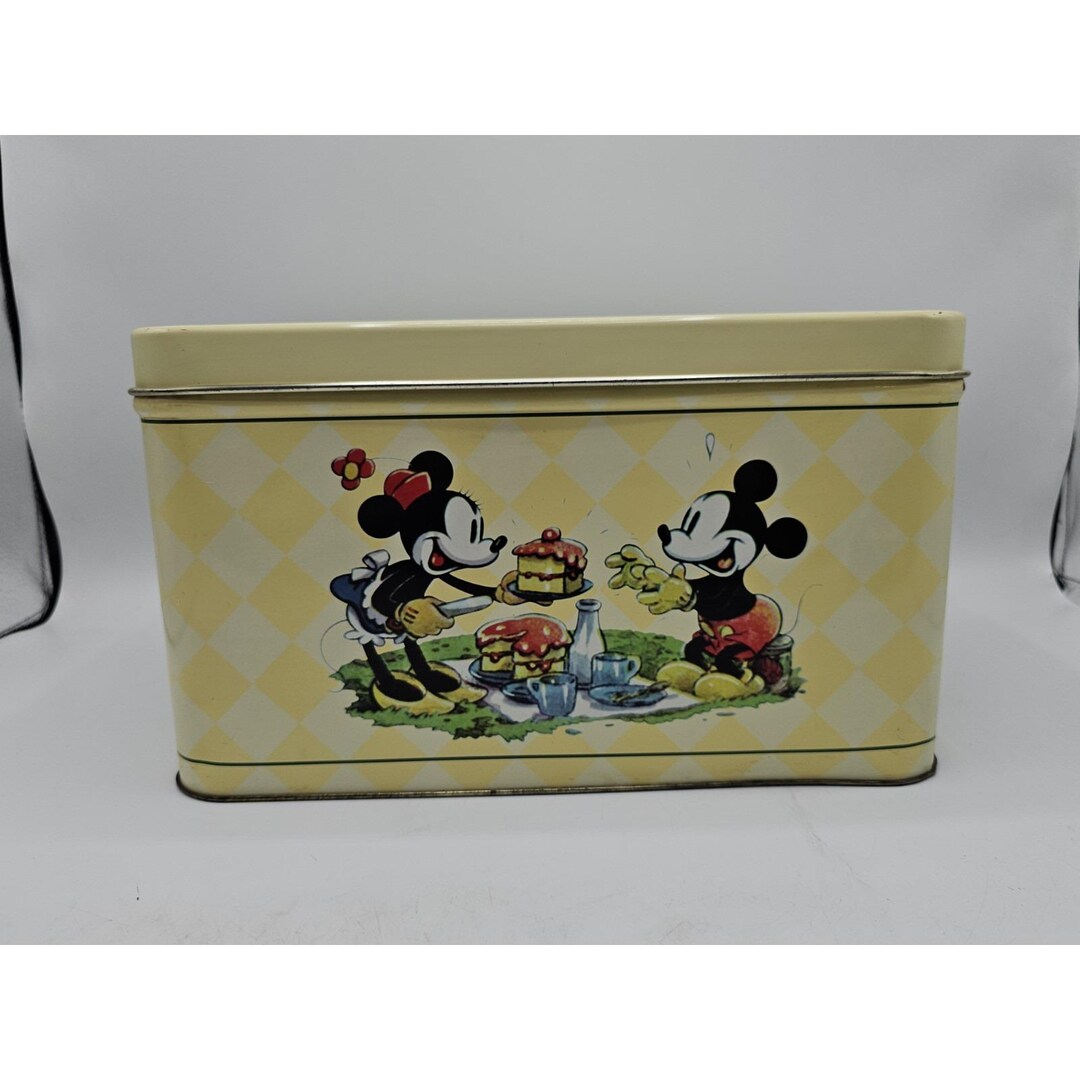 Disney Minnie Mickey Mouse Series 1 Tin Metal Bread Box 1998 - Etsy