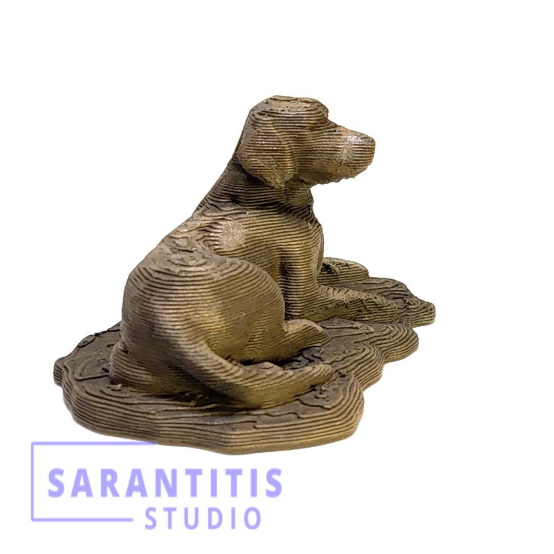 Bronze/pla Sculpture. "pepe" the Dog, Man's Best Friend. A Beagle ...