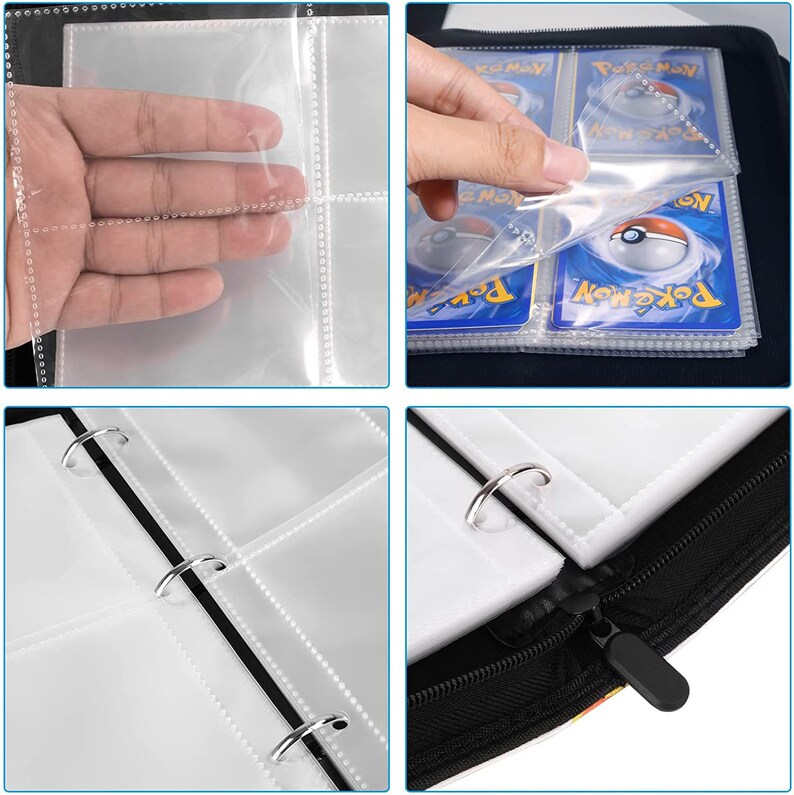 Pokemon Card Binder Unique Design 400-cards Capacity 4-pocket - Etsy