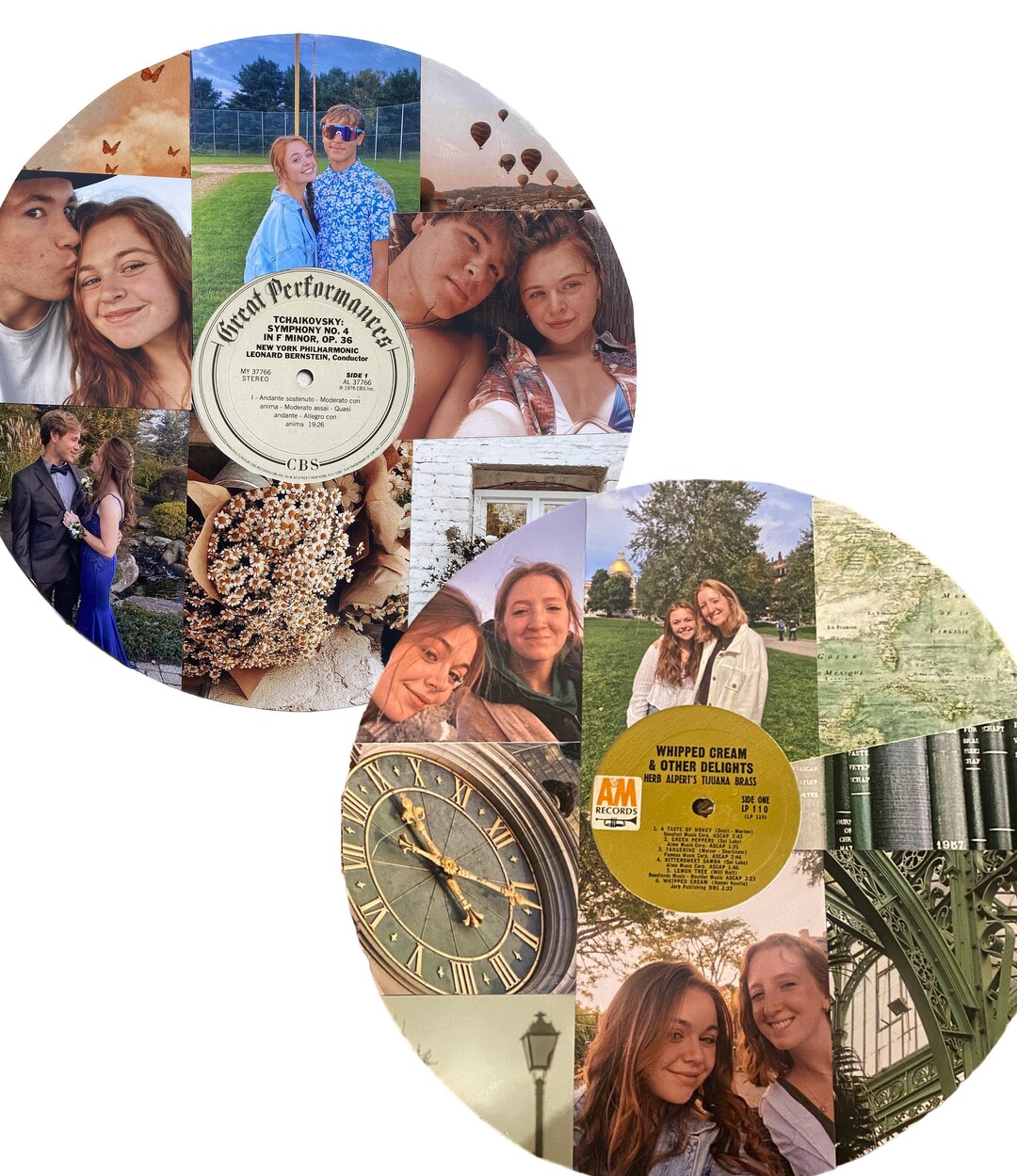 CUSTOM PHOTO COLLAGE Vinyl Record • Personalized Photos on Record ...