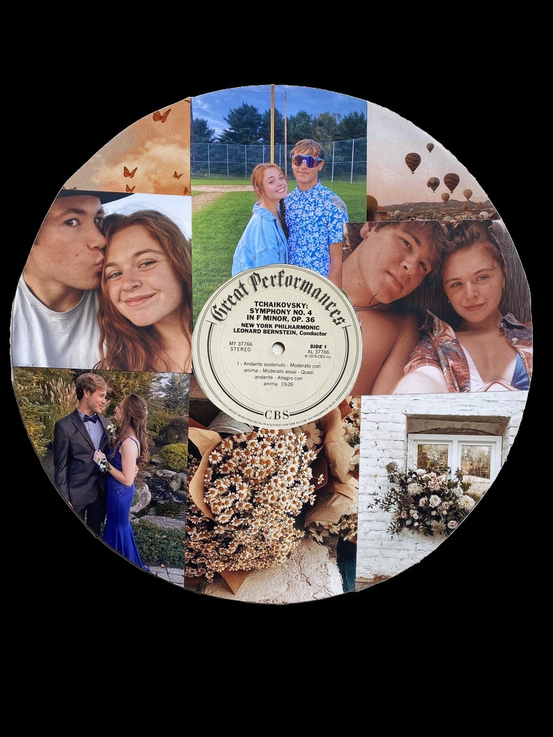 CUSTOM PHOTO COLLAGE Vinyl Record Personalized Photos on - Etsy