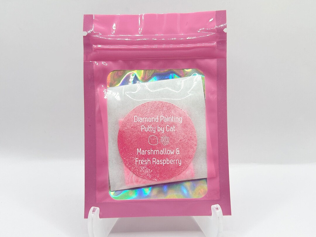 Marshmallow & Fresh Raspberry Diamond Painting Putty | Scented Diamond ...