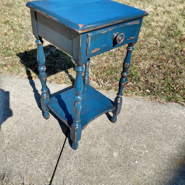 Painted Side Table - Etsy