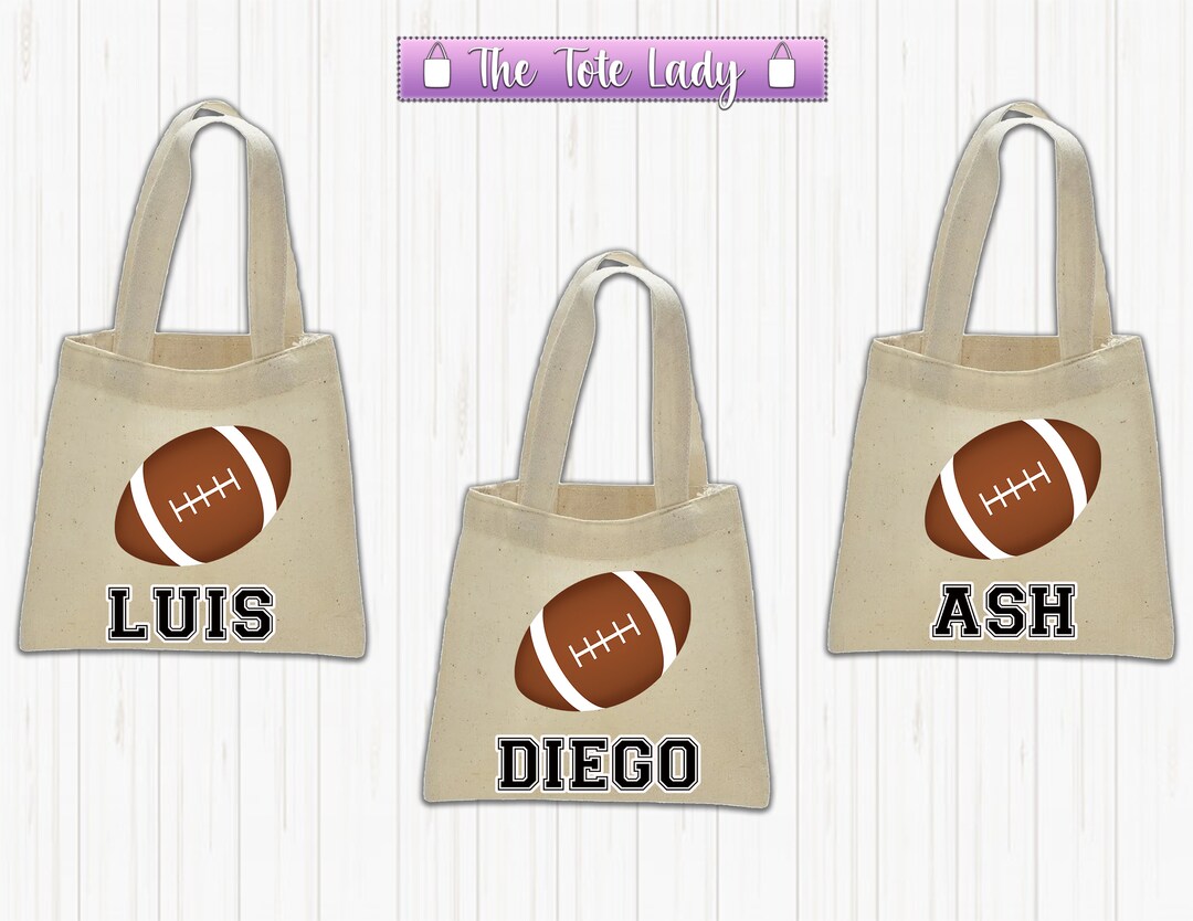 Football Tote, Football Tote Bag, Football Party Bags, Football Goody ...
