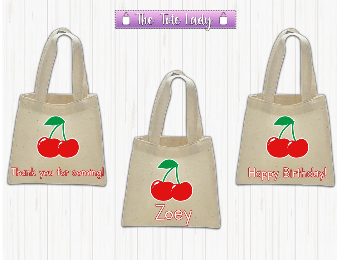 Cherry Tote Bag, Fruit Tote Bag, Cute Cherries Tote, Cherries Lovers ...