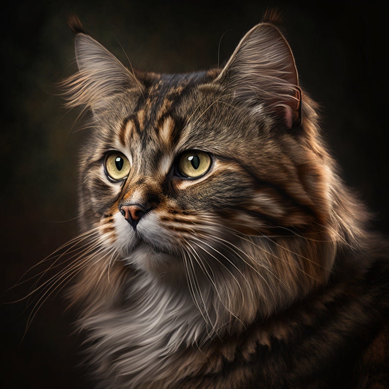 Digital Feline Portraits: Immortalize the Grace and Charm of Your Cats ...