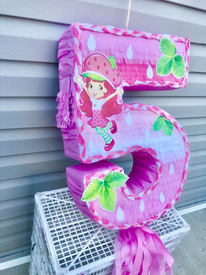 Estrawberry Number Five Piñata Party (available Number 1-9) - Etsy