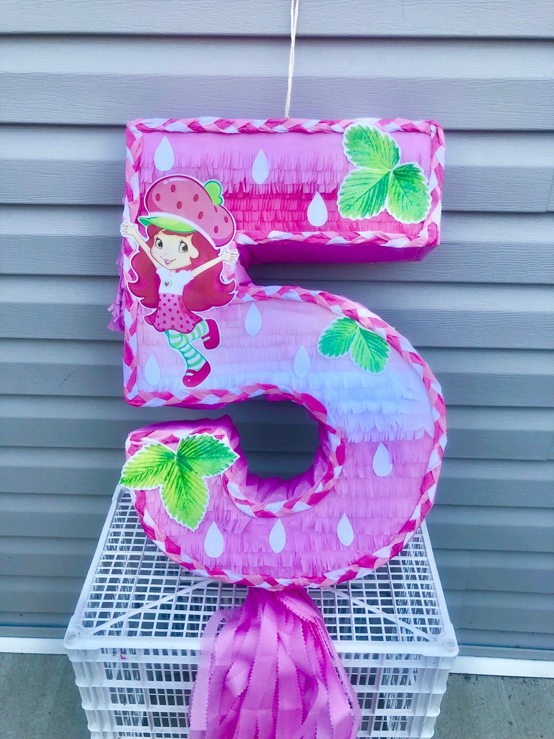 Estrawberry Number Five Piñata Party (available Number 1-9) - Etsy