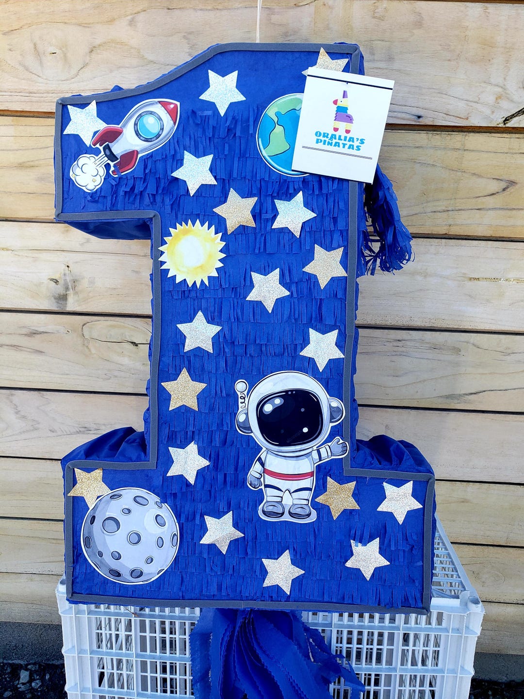 Astronaut Number One Piñata Party available Number 1-9 - Etsy
