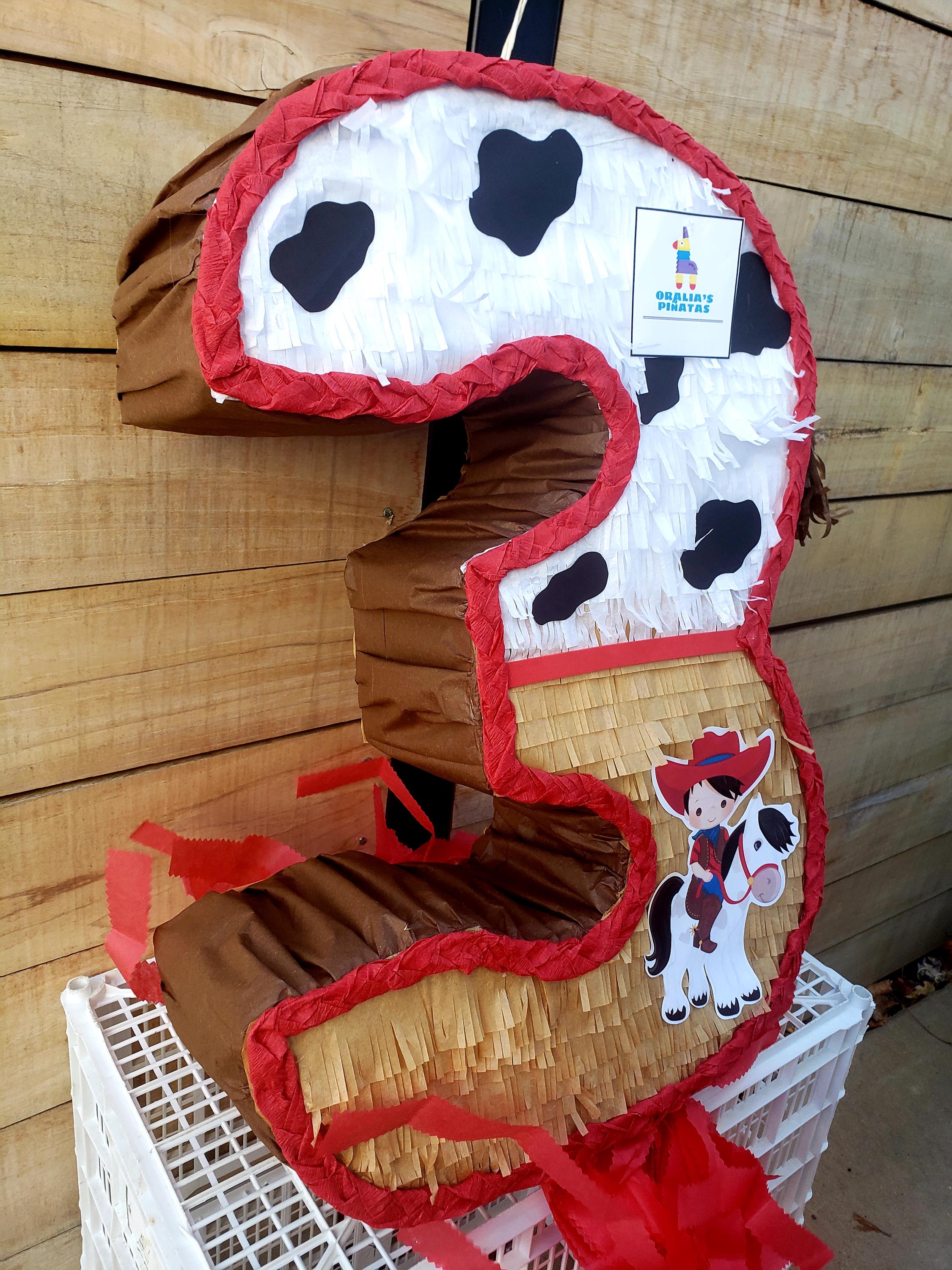 Cowboy Number Three Piñata Party(available Number 1-9) - Etsy