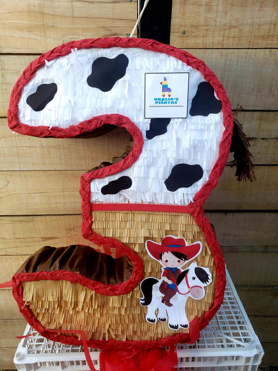 Cowboy Number Three Piñata Party(available Number 1-9) - Etsy