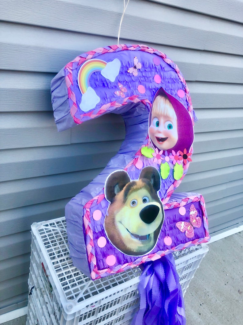 Bear Number Two Piñata Animals Party Bears Theme (available Number 1-9 ...