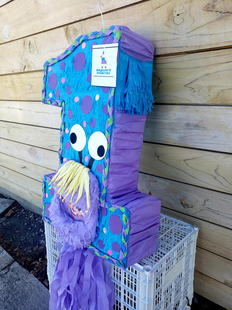 Mosters Number One Piñata (available Number 1-9). - Etsy