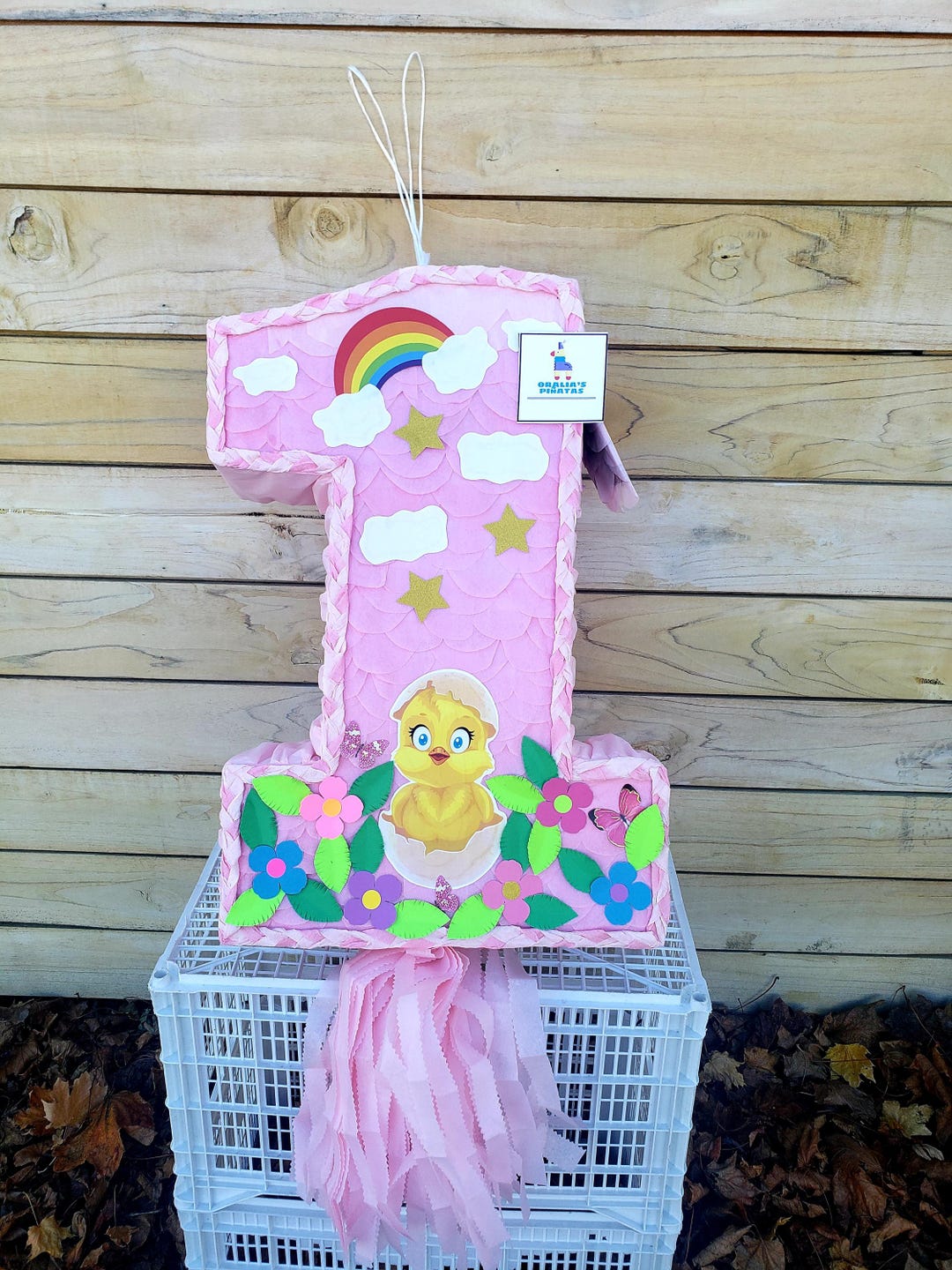 Chick Number One Piñata (available Number 1-). - Etsy
