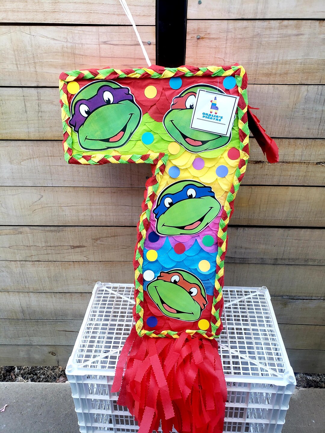 Turtles Number Seven Piñata Party (available Number 1-9). - Etsy
