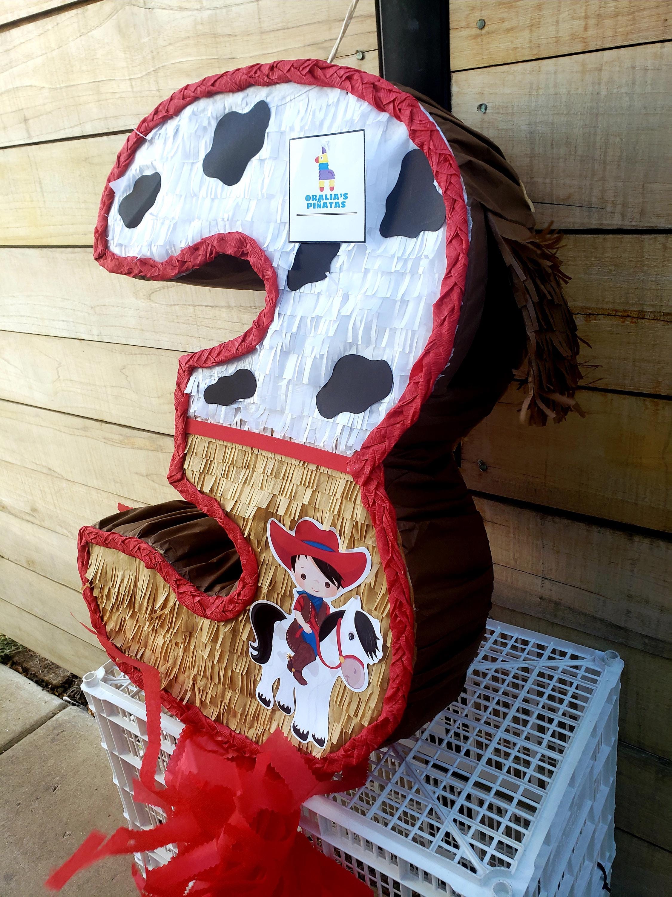 Cowboy Number Three Piñata Party(available Number 1-9) - Etsy
