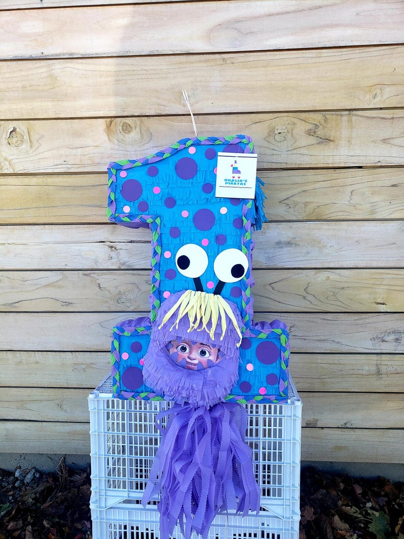 Mosters Number One Piñata (available Number 1-9). - Etsy