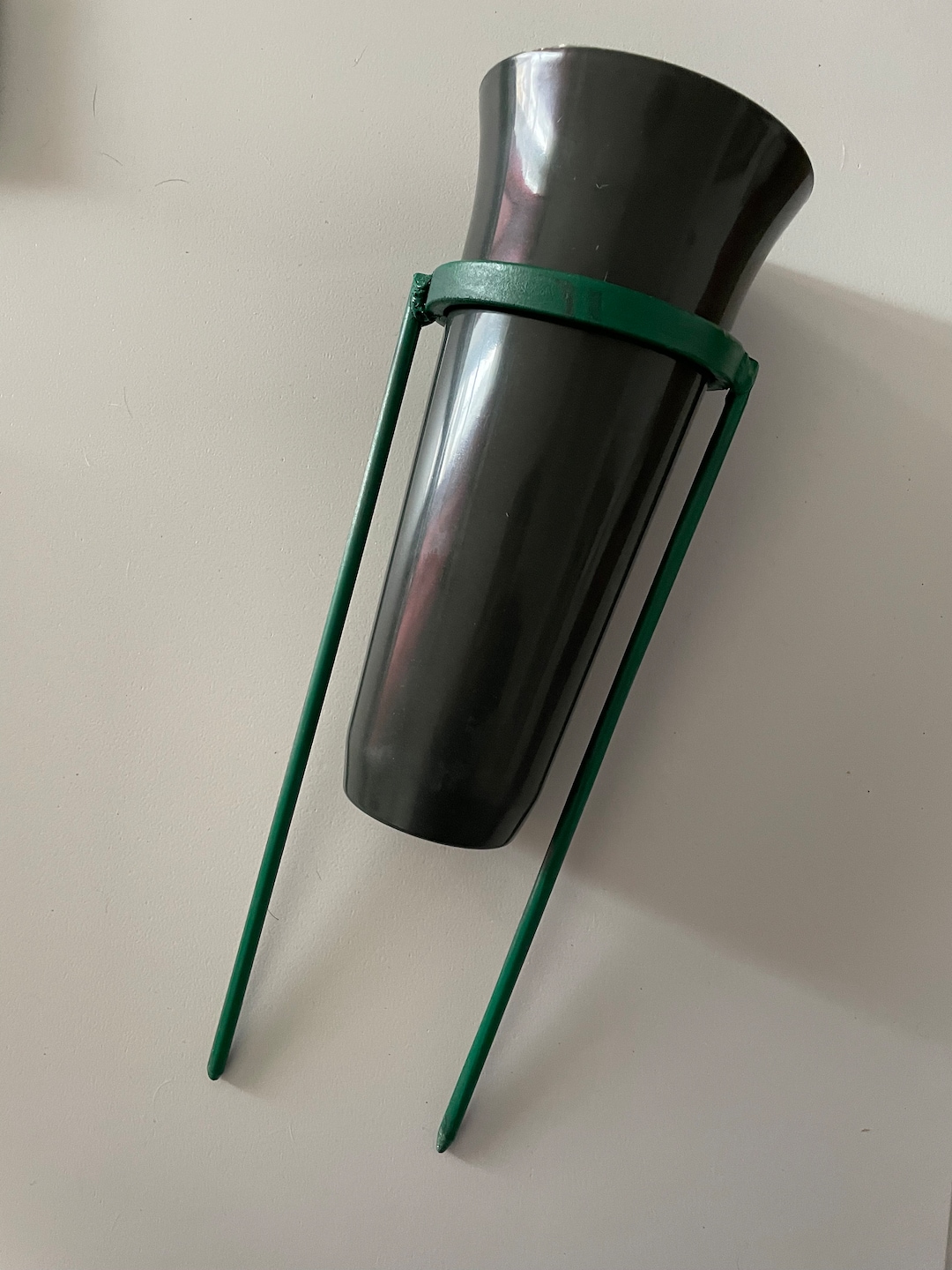 Cemetery Green Steel Memorial Vase Holder for Outdoors - Etsy