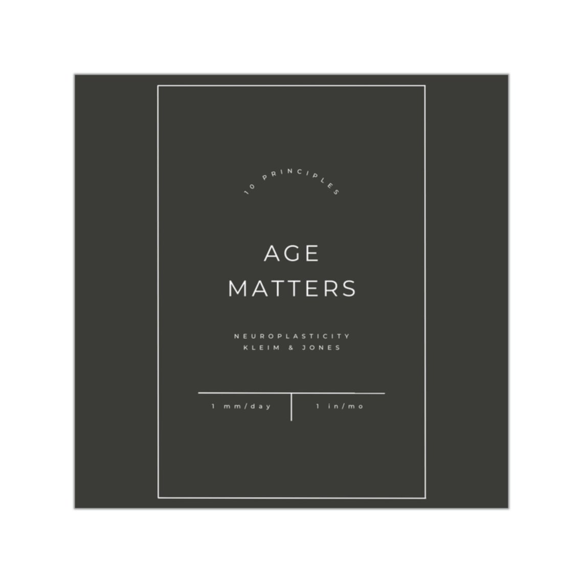 Sticker 10 Principles of Neuroplasticity Age Matters - Etsy