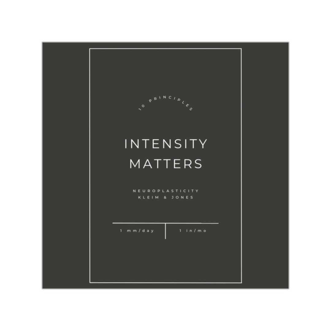 Sticker 10 Principles of Neuroplasticity - Intensity Matters - Etsy
