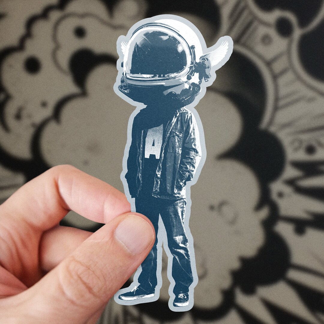 Casual Fridays Vinyl Sticker: Spaceman Laptop Decal, Waterproof ...