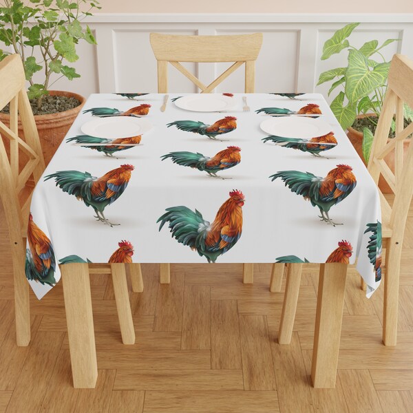 Rooster Tablecloth - Etsy