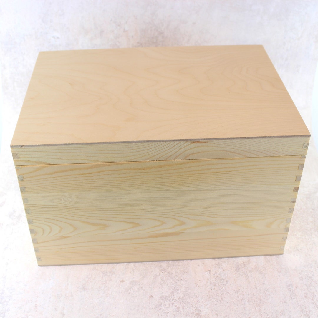 Large Plain Wooden Storage Boxes With Removable Lid Wooden Toy Boxes