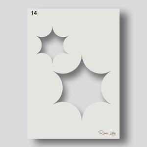 Reusable Star Shape Stencils. Star Stencils for Nursery Walls and Home ...