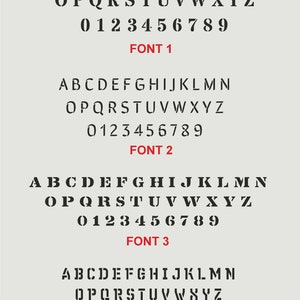 Reusable Letter and Number Stencils: Custom Font, Mylar Material - Etsy