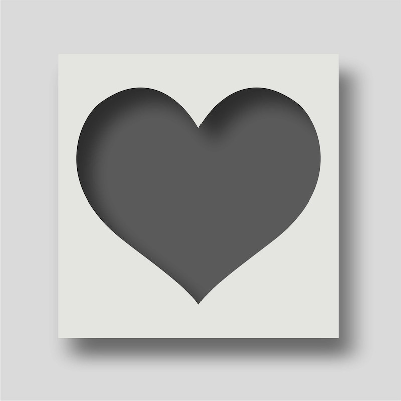 Heart Stencil - Etsy