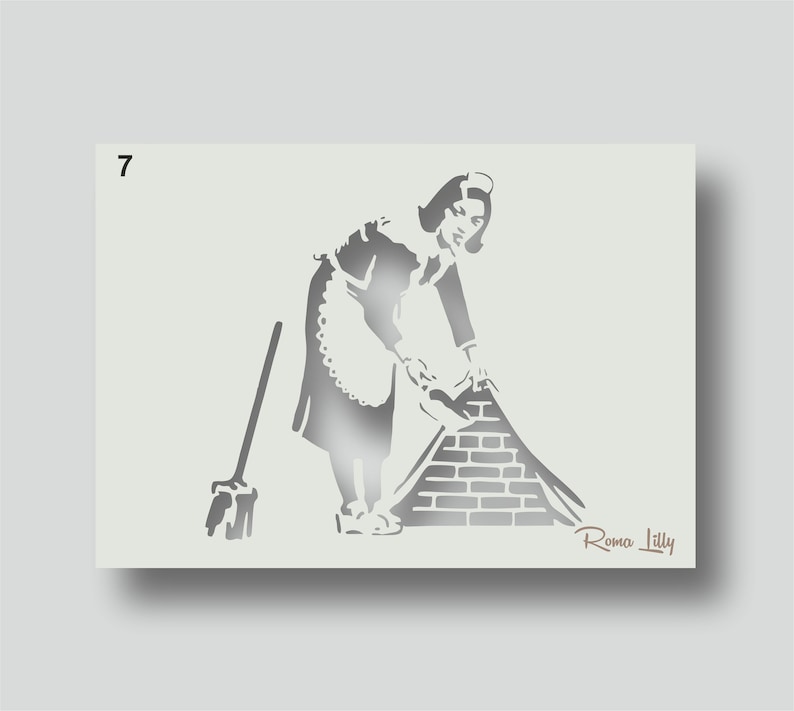 Banksy Stencils for Banksy Wall Art and Decorative Stencil Projects ...