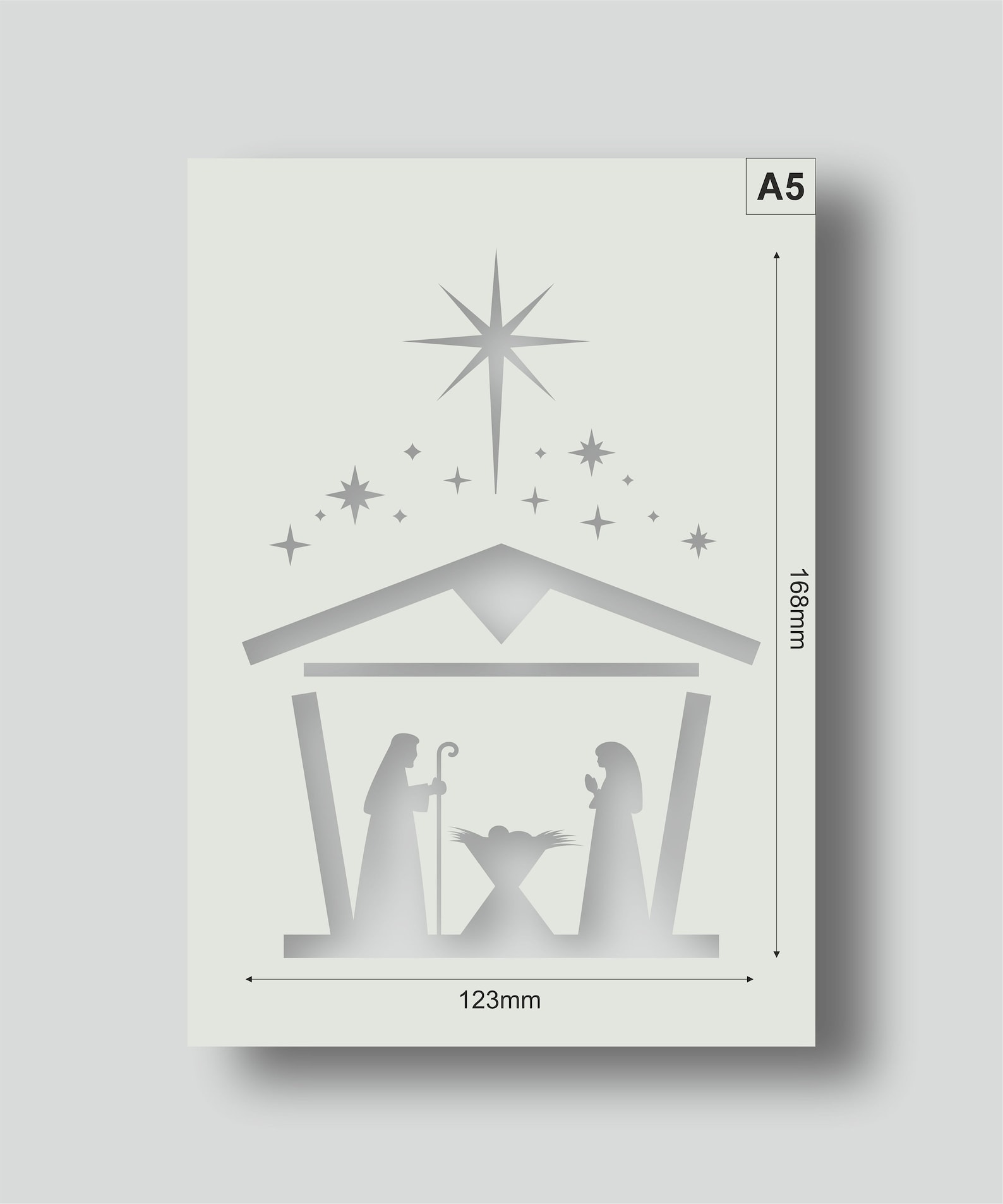 Nativity Scene Stencils for Wall Art, Home Decor, Art & Craft Stencil ...
